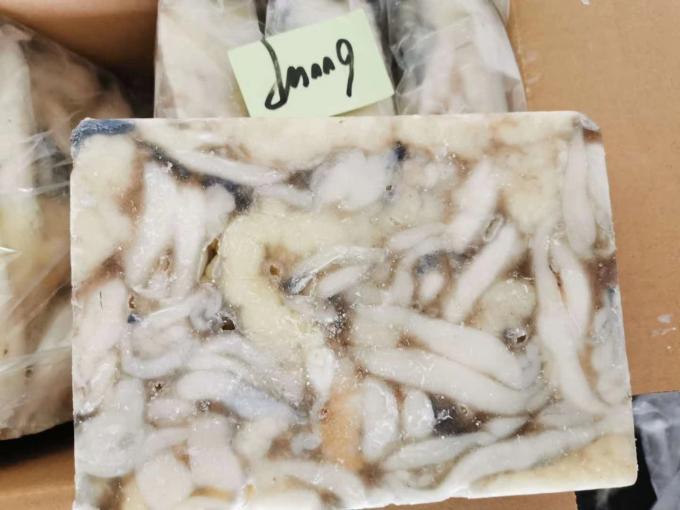 Low price good quailty BRC Block Quick Frozen Illex Squid Roe 2.5kg/Bag