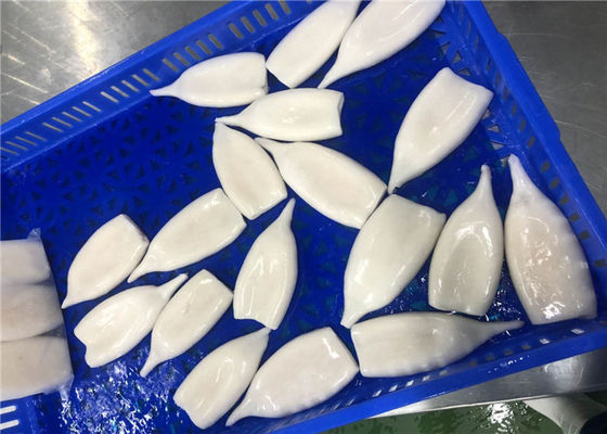 Natural Color U5 Todarodes Pacificus Frozen Squid Tubes